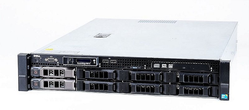 Servidor Dell PowerEdge R510 8B: 1x Xeon 6 core, DDR3 64GB, 2x HD SAS ...
