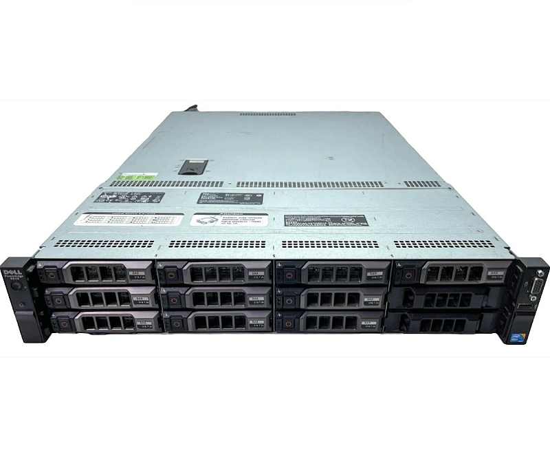Servidor Dell PowerEdge R510 c/ 12 Baias: 1x Xeon 6 Core, DDR3 64GB ...