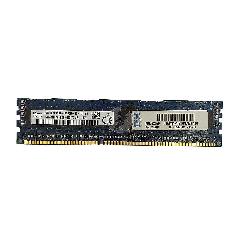 Memória RAM SK Hynix HMT41GR7AFR4C-RD 47J0221: DDR3, 8GB, 1Rx4, 1866R ...