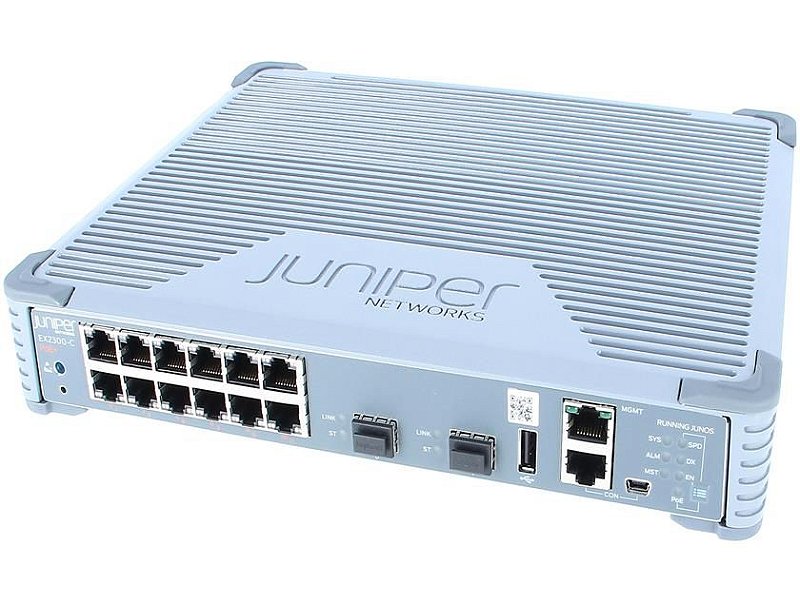 Switch Juniper EX2300-C-12T 12 Portas 10/100/1000, com 2 Portas Sfp+ 10 Giga, Compacto - ShockTI ...