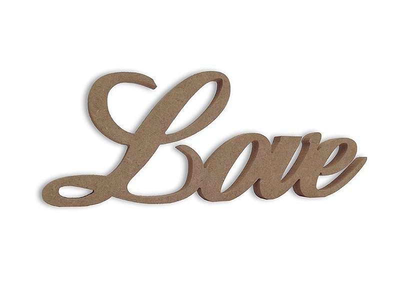 Love em Mdf Cru 35 cm x 13 cm - Modelo 05 - Mdf Decor - Arte, Decoração ...