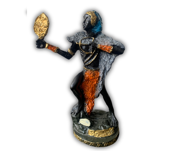 Imagem Orixá Logun Edé Resina 15cm - Casal do Dendê - Artigos ...