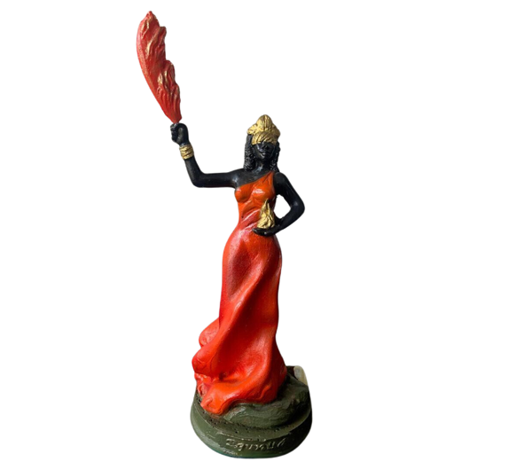 Imagem Orixá Egunitá Resina 15cm - Casal do Dendê - Artigos Religiosos ...