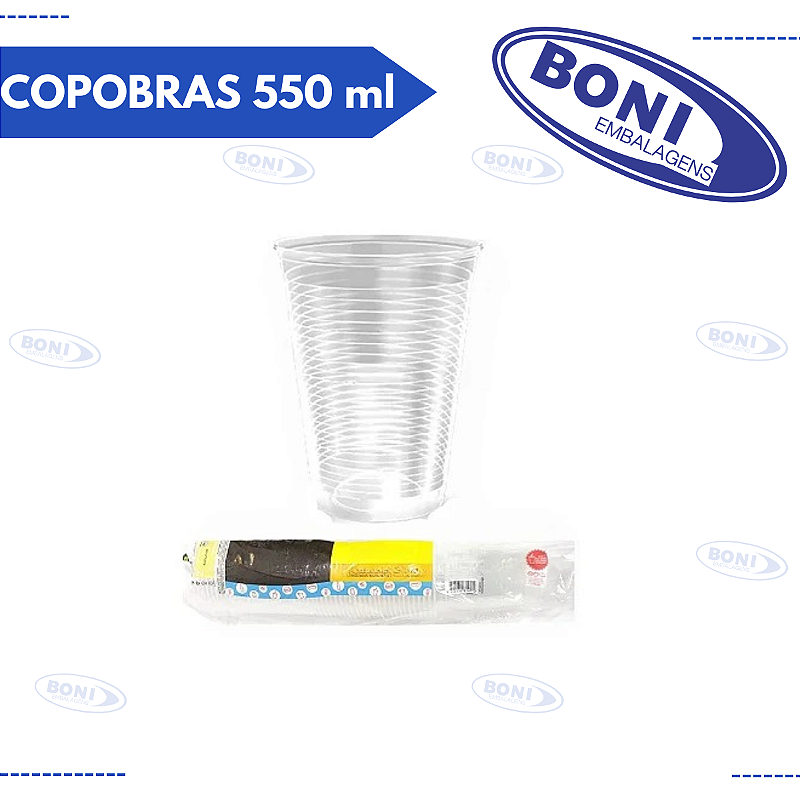 COPO COPOBRAS 550 ml C/ 50 - Boni Embalagens