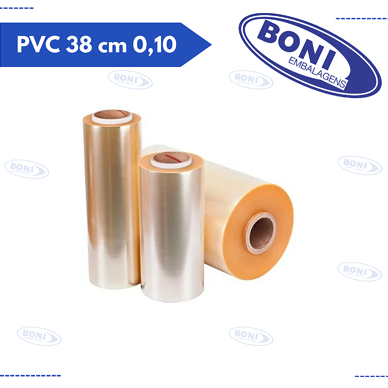 FILME PVC 38 cm 0,10 - Boni Embalagens