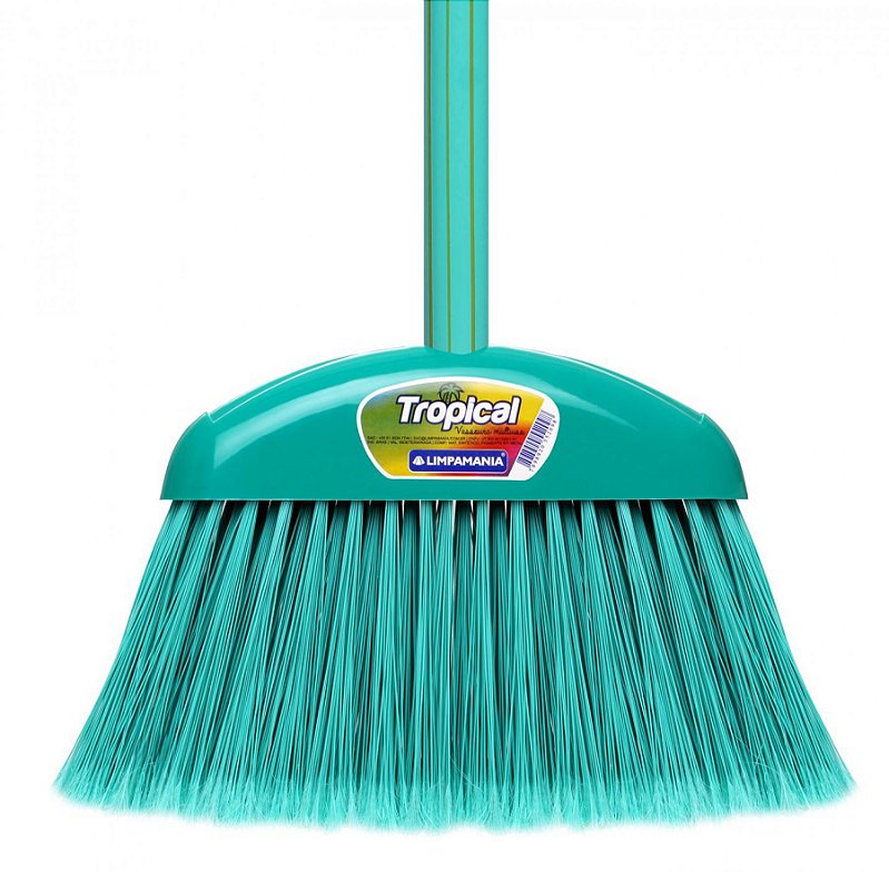 VASSOURA TROPICAL LIMPAMANIA COM CABO - Boni Embalagens