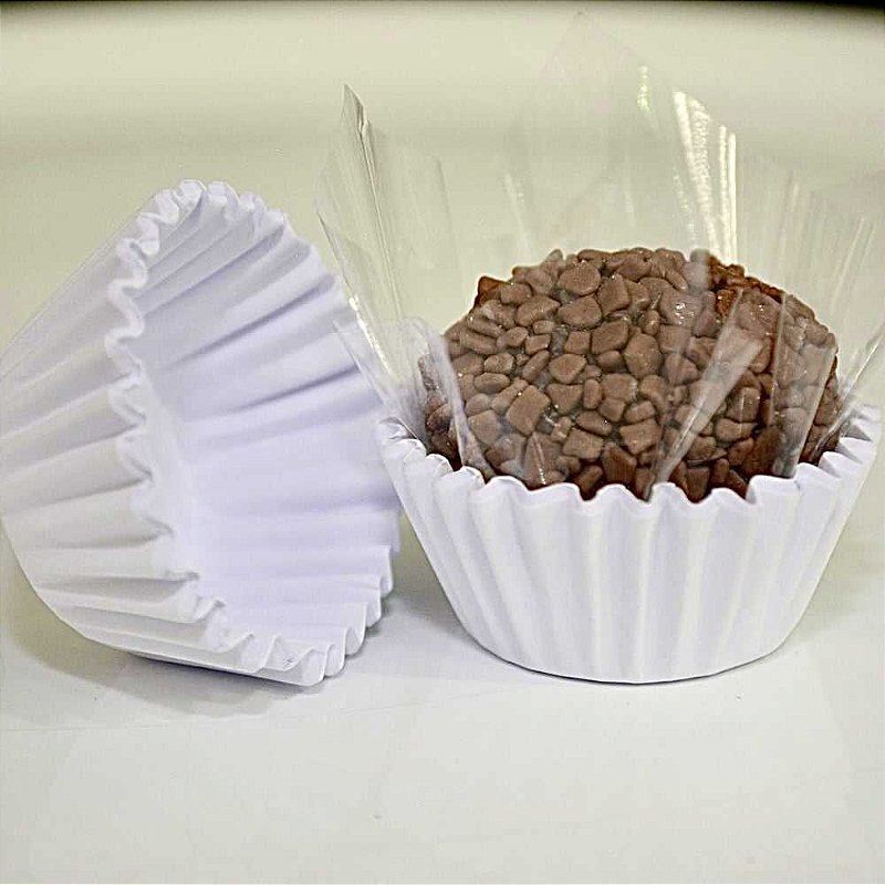 FORMA BRIGADEIRO N 5 BRANCA C/ 100 - Boni Embalagens