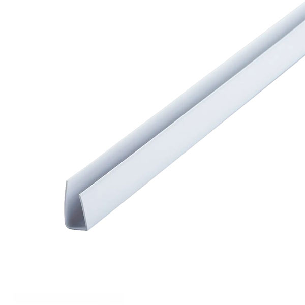 Perfil U PVC Branco 6,00 metros - Forrotex Decorações