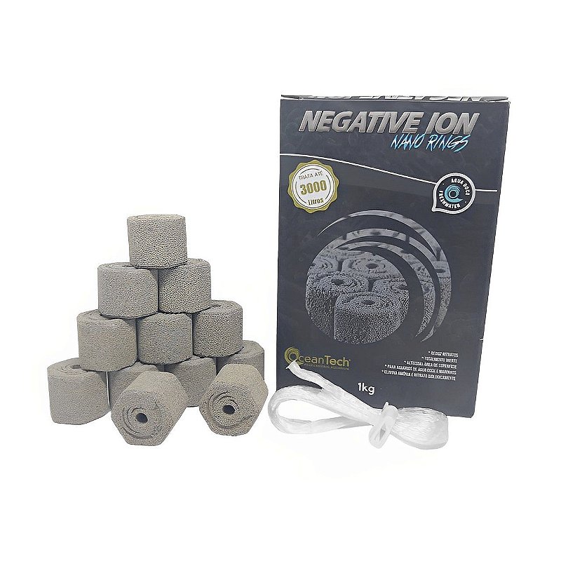 NANO RINGS NEGATIVE ION 1KG - OCEAN TECH - Loja Kalango - Os melhores ...