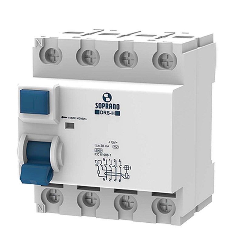 Interruptor Dr Fuga Residual Terra 4p 100a Soprano - A Instaladora