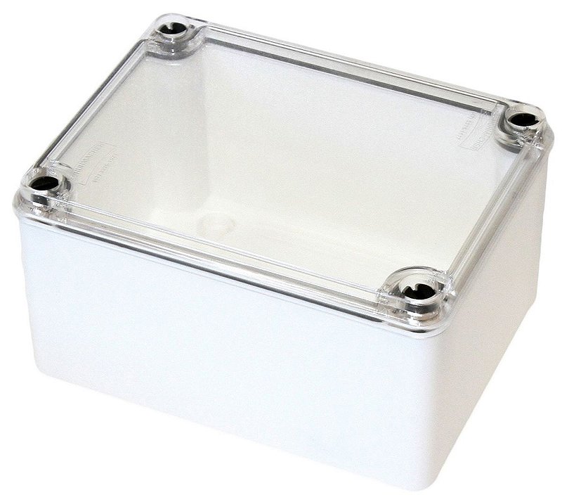 Caixa Passagem Pvc 185X155X85mm tampa transparente - A Instaladora