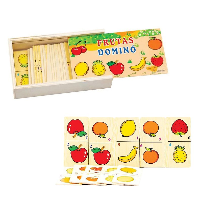 Dominó de Frutas 28 Peças - Toy Mix | Alternativa Brinquedos ...