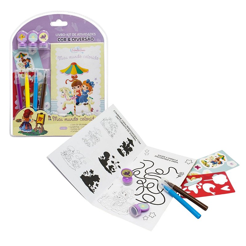 Livro-Kit de Atividades Cor e Diversão: Meu Mundo Colorido - TodoLivro ...