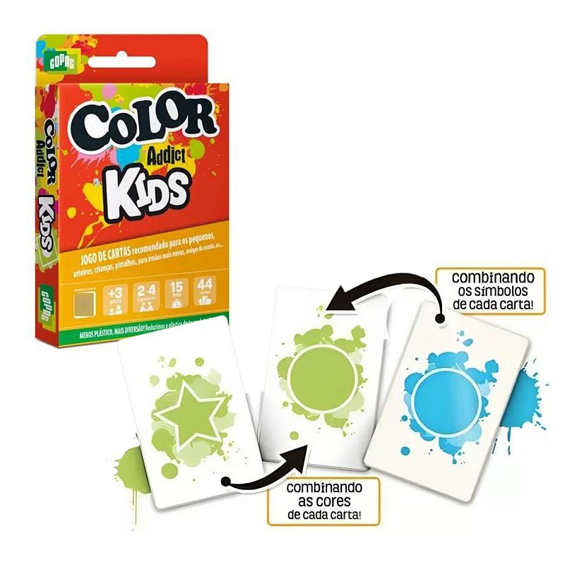 Jogo de Cartas Color Addict Kids 32943 - Copag - Alternativa Brinquedos ...