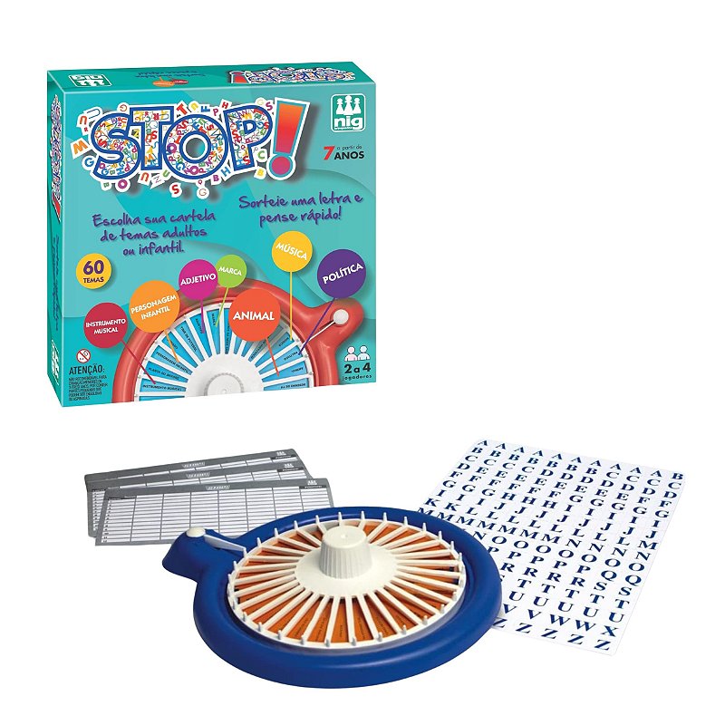 Jogo Stop 60 Temas Diversos - Nig | Alternativa Brinquedos ...