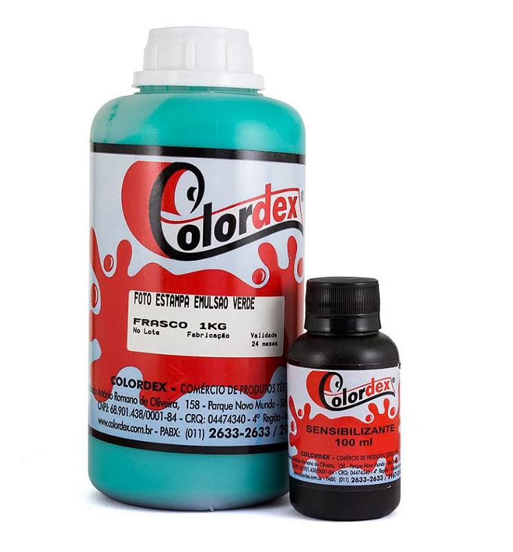 Emulsão Verde C/ Sensibilizante Colordex - Pek Screen