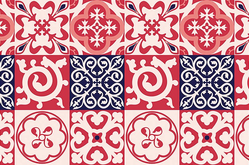 Adesivo Contact Azulejo Casablanca 10 Metros x 45cm - Pek Screen