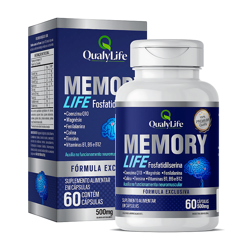 Memory Life 60 cápsulas - QualyLife - QualyLife Suplementos