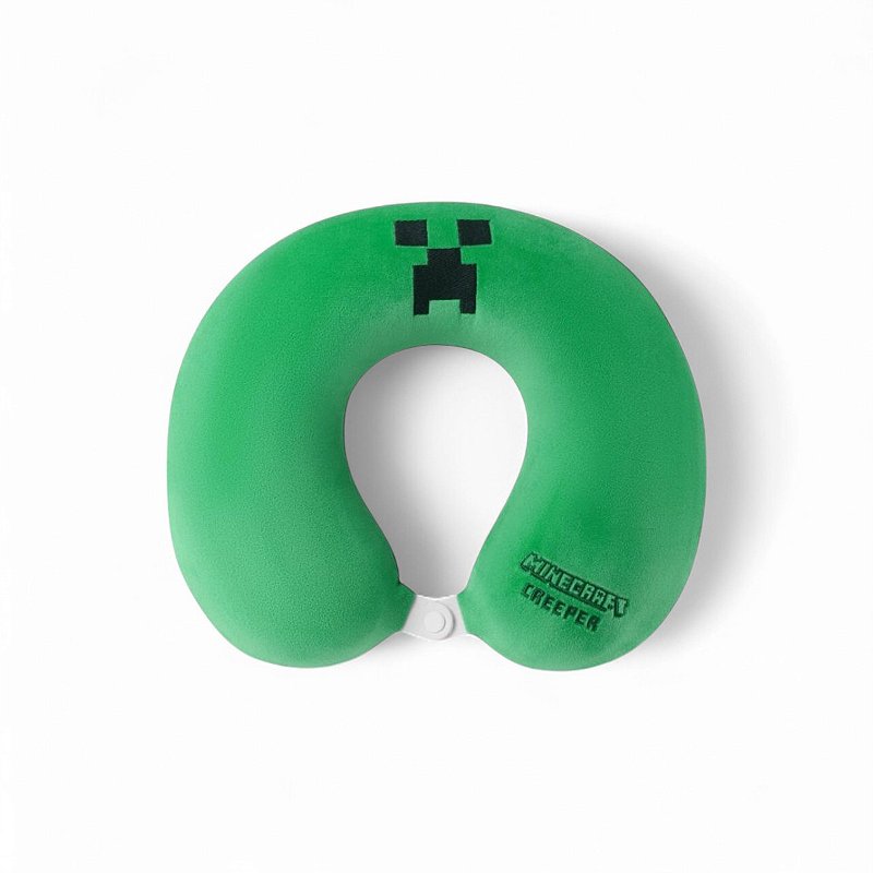 Almofada De Viagem Minecraft Creeper Fofa Original Miniso - Miniso Shop