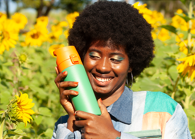 Garrafa Térmica Color Block - Personalize para Brindes - Can.u.do ...