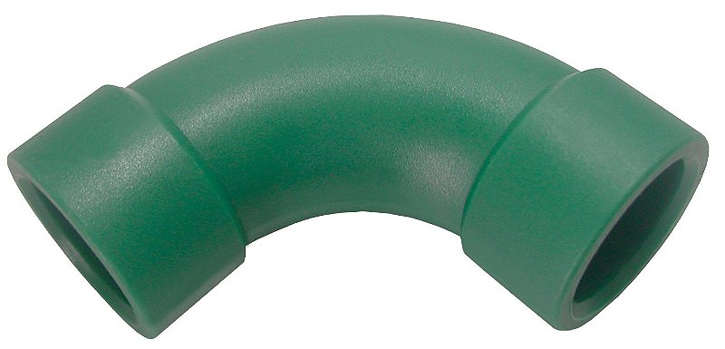 Curva 90º Curta Verde PPR Água Quente | Conexão Segura - Hidráulica Ipiranga