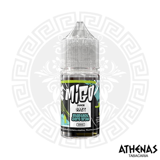MIGO SALT - MENTHOL ZERO GRAU 30ML (35MG) - Athenas Presentes