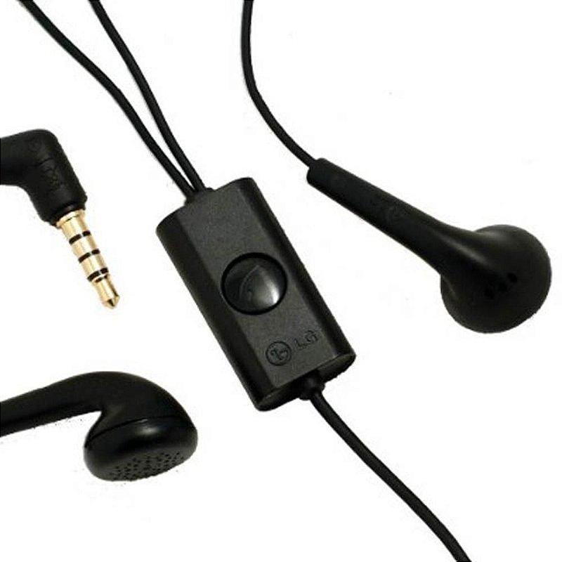 Fone de ouvido Headset LG Preto - HMS Imports