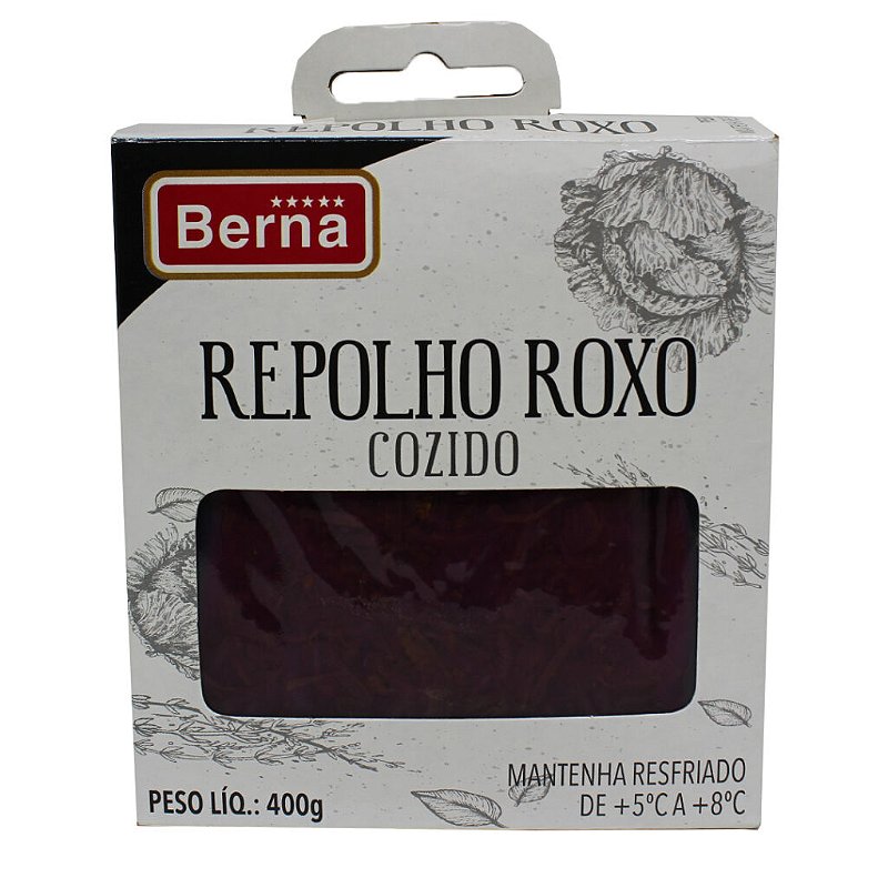 Repolho Roxo Cozido 400g - Berna Vila Leopoldina
