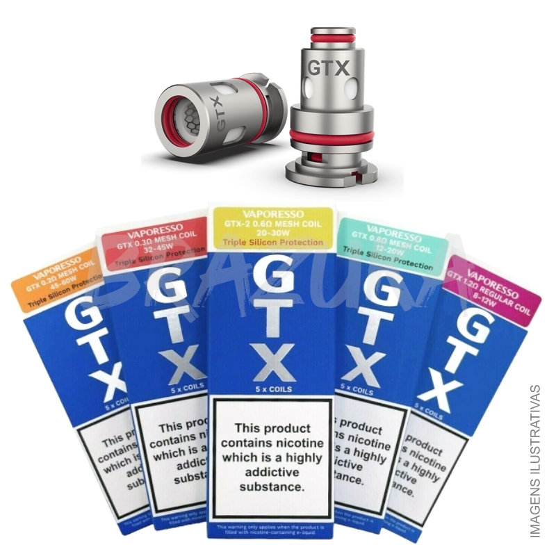 COIL E RESISTENCIAS GTX DA VAPORESSO - Elitebraza.com
