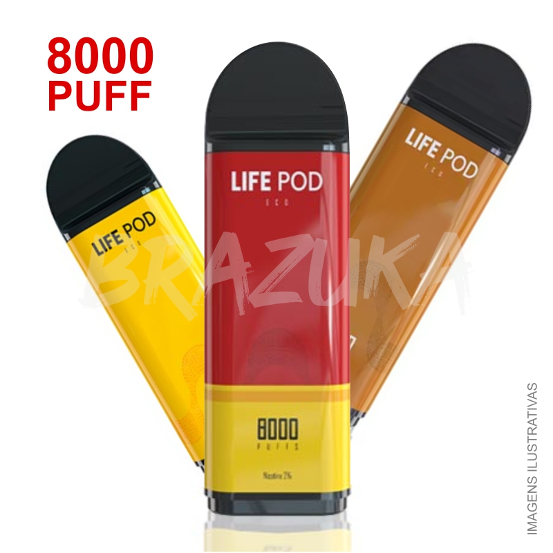 REFIL LIFE POD ECO DE 8000 PUFF - Elitebraza.com