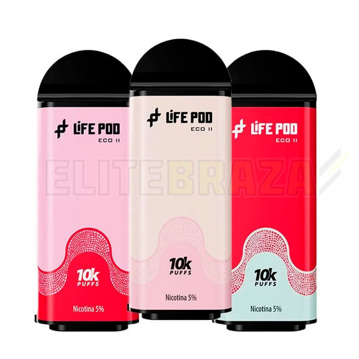 REFIL LIFE POD ECO 2 10000 PUFFS SABORES - Elitebraza.com