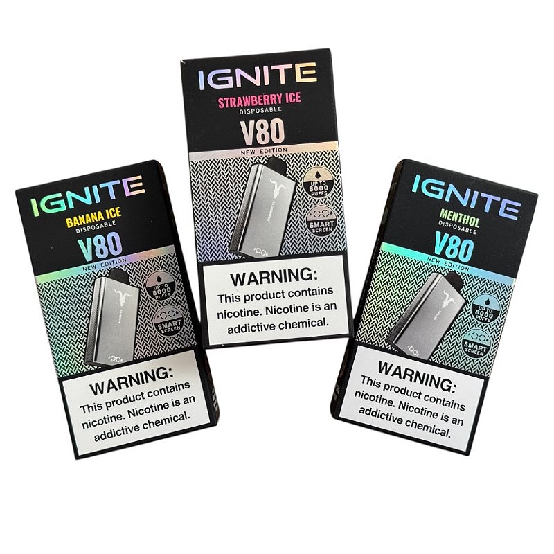 IGNITE V80 NEW EDITION - 8000 PUFFS - POD DESCARTÁVEL - Elitebraza.com