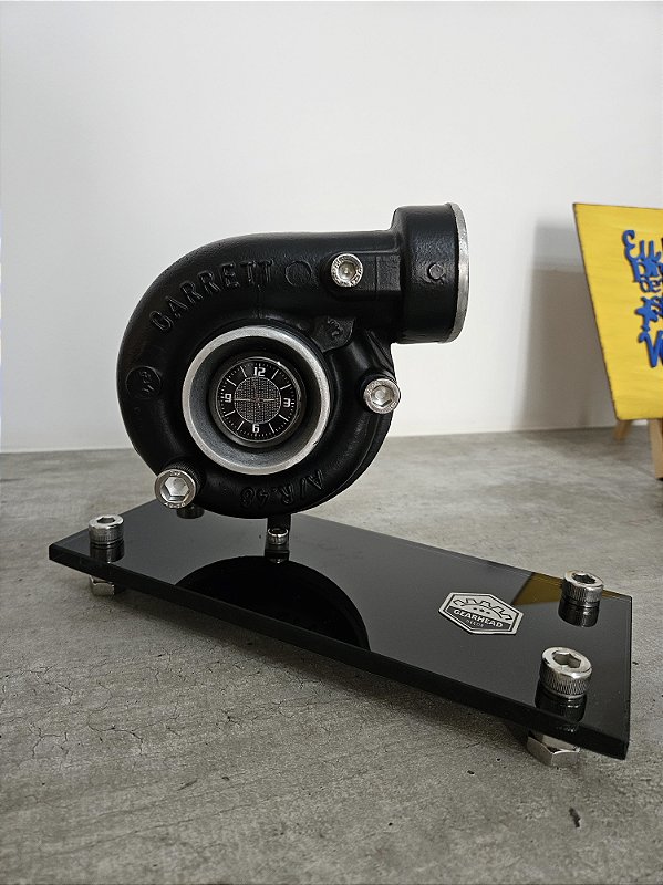 Decoração - Expositor Turbina .48 + Relógio - Preto Fosco - GearHead ...