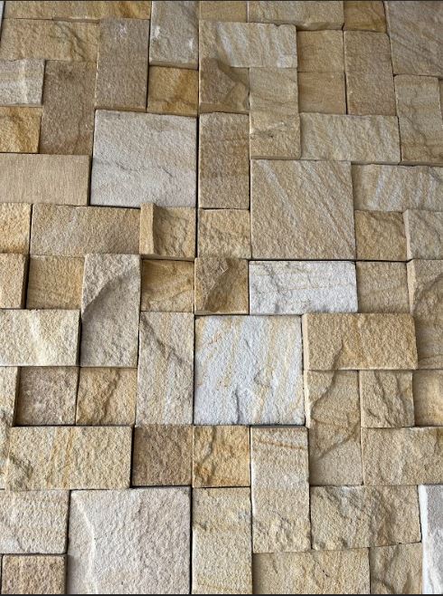Pedra Arenito Amarelo - Placa 30x30cm - Pedras Aquino - Pedras ...