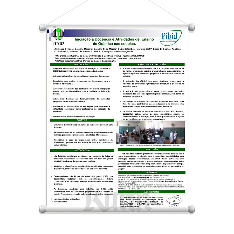 Banner Acadêmico Escolar 90x120 cm Personalizado – Normas ABNT | Kurth ...