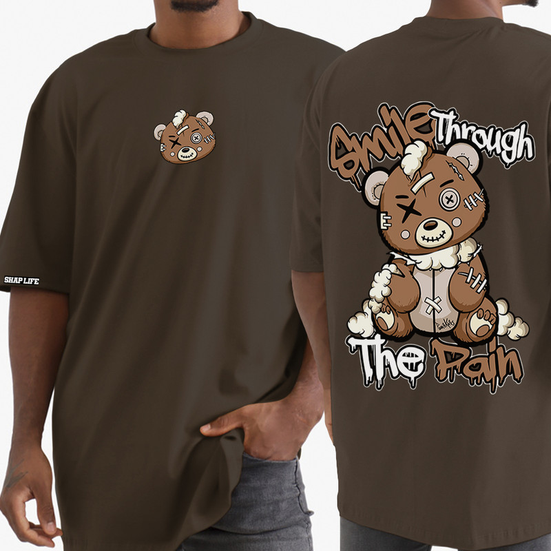 Camiseta Shap Life Oversized Smile Thraugh The Pain - 3441 - Shap Life ...