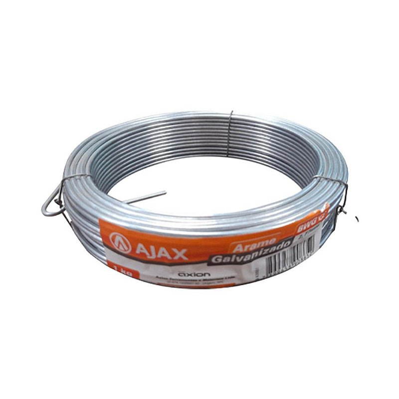 ARAME GALVANIZADO AJAX 12 BWG ROLO 1KG APROX. 21 METROS - Araucária ...