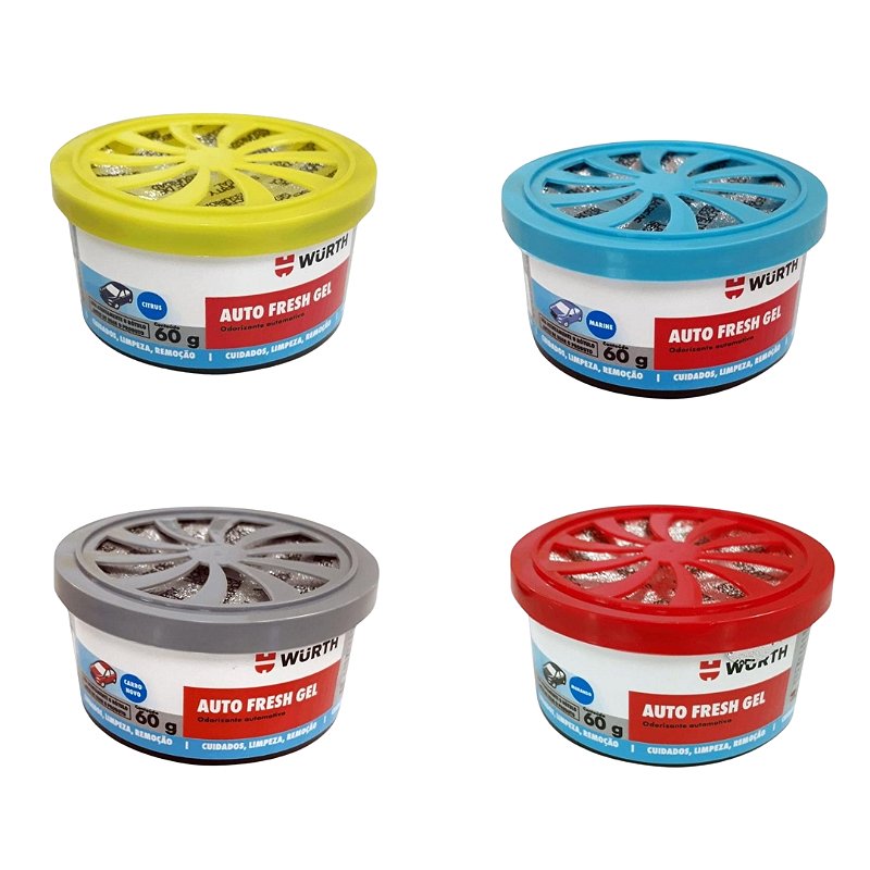 Aromatizante Auto Fresh Gel - Wurth 60G - MEGABOX CARCARE PRODUCTS