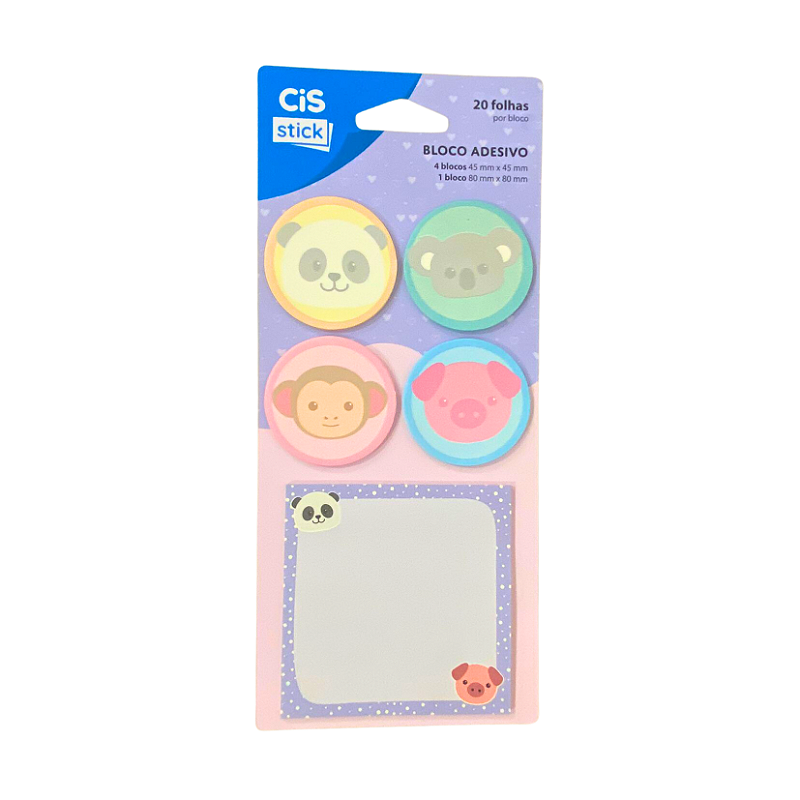 BLOCO ADESIVO CIS STICK ANIMAIS C/5 BLOCOS - annapapelaria.com.br BLOCO ADESIVO CIS STICK ANIMAIS C/5 BLOCOS - annapapelaria.com.br