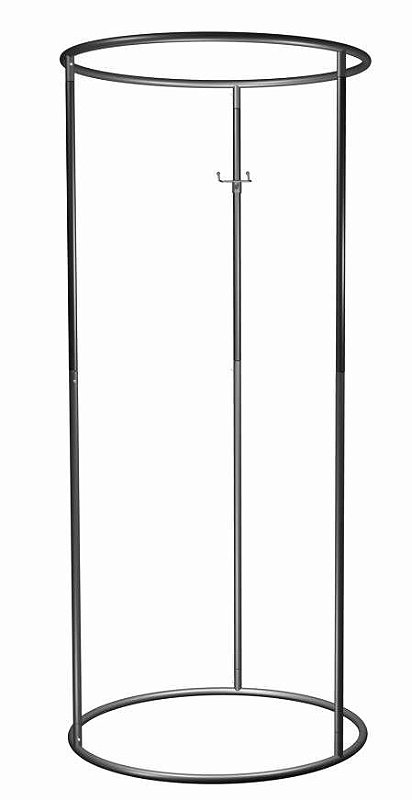 Provador Redondo Móvel Desmontavél - Preto - Casa dos Aramados