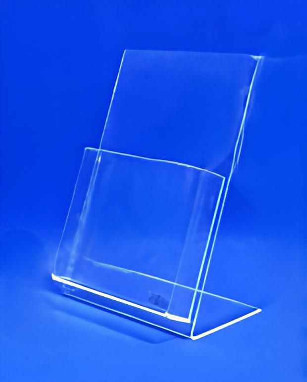 Expositor balcão porta panfleto grande A4 acrílico - Casa dos Aramados
