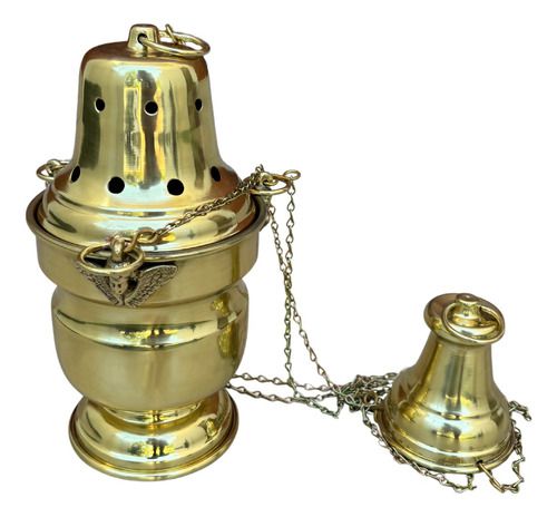 Turibulo Latão Dourado - Metal Arte