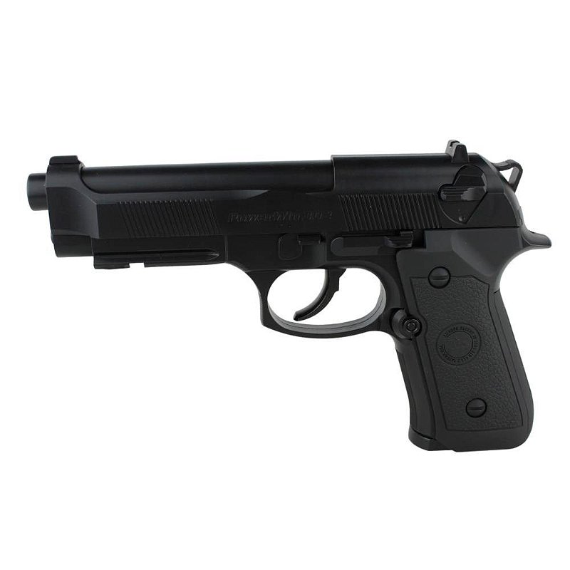 Pistola De Pressão Airgun Co2 M92 GNBB Power Win 302 Polímero 4.5mm ...