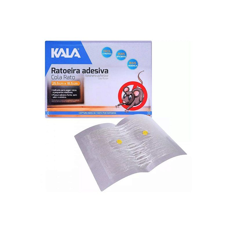 Ratoeira Adesiva Cola Rato - Kala - Dispropil: Tiro Esportivo, Pesca ...