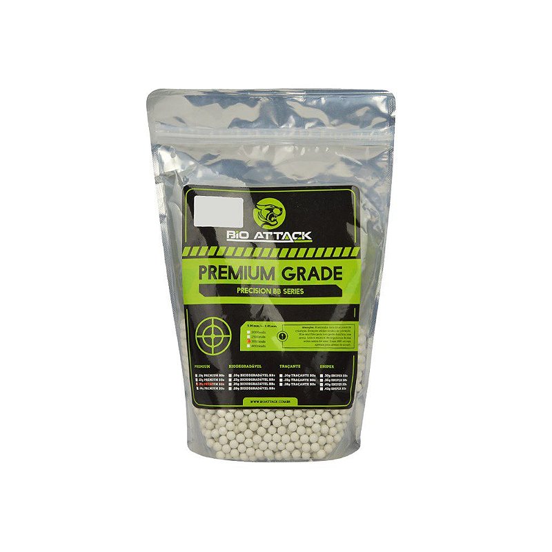 BBs Airsoft Munição Plástica 0.25g 3000un. - Bio Attack - Dispropil ...