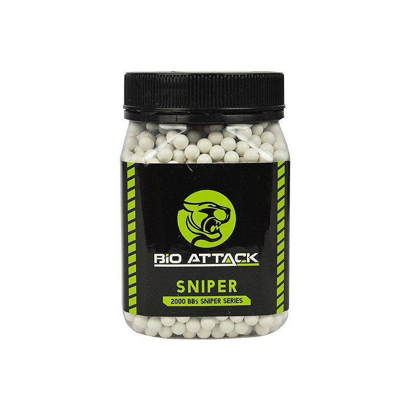BBs Airsoft Munição Plástica Sniper 0.40g 2000un. - Bio Attack ...