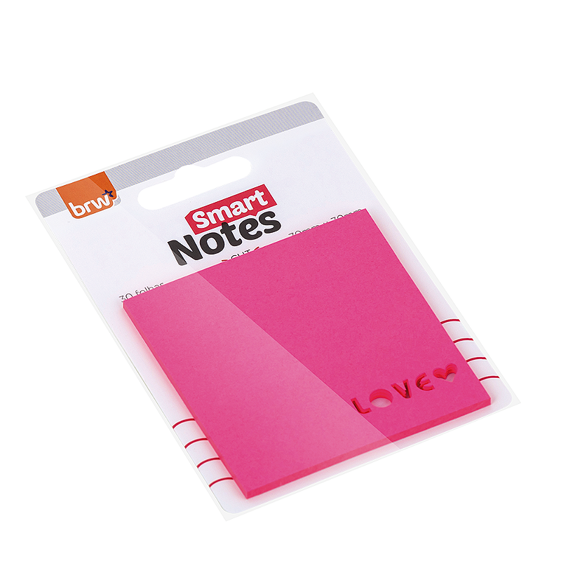Bloco Adesivo Smart Notes 70x70mm Cut Love - BRW - Os melhores produtos ...