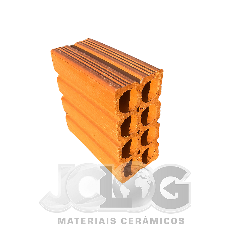 TIJOLO, BAIANO 9 x 19 x 19 (8 furos) MILHEIRO - JCLOG