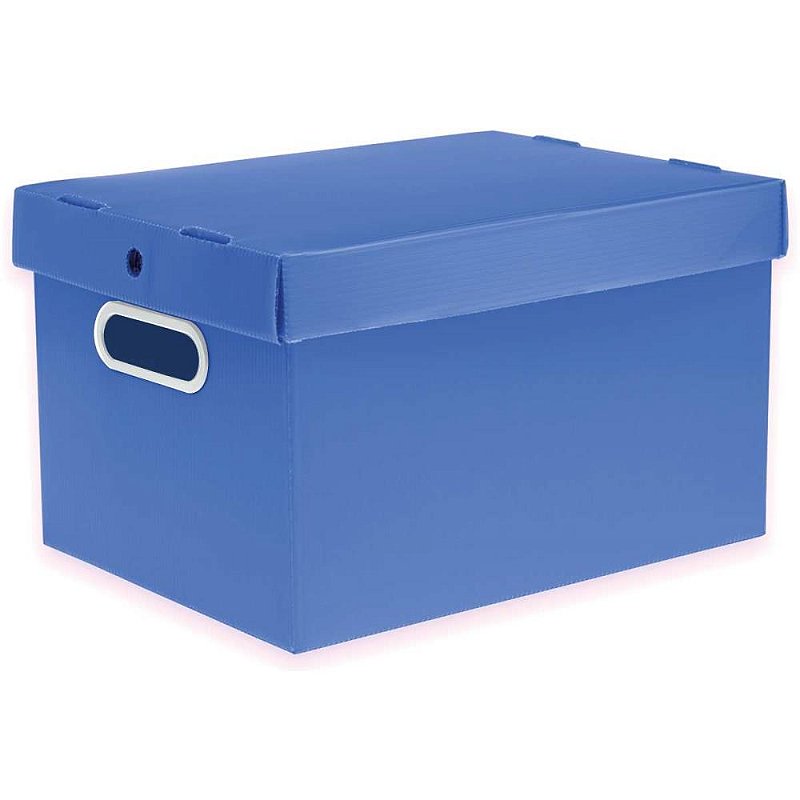 Caixa organizadora prontobox azul 560x365x300 xg - polycart (unidade ...