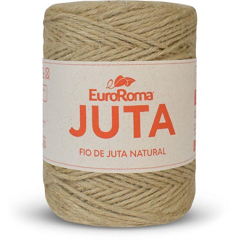 Fio de juta natural 10/4 125m - euroroma (unidade) - Papelaria Toledo